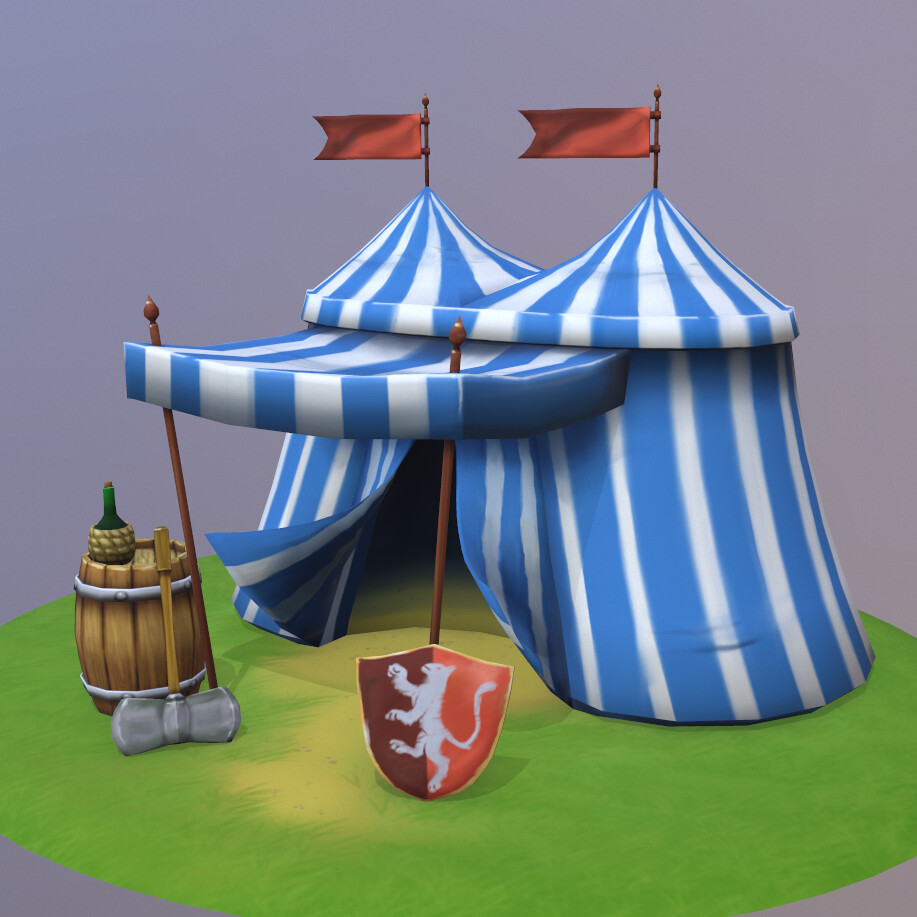 ArtStation - Medieval Tournament Tent
