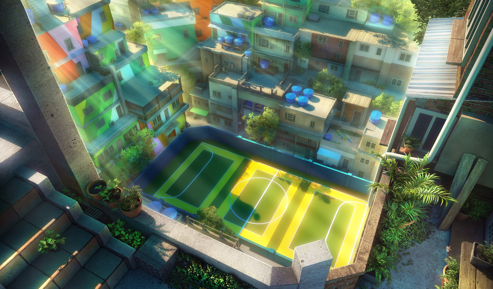 ArtStation - In the Streets of Brazil - Favela