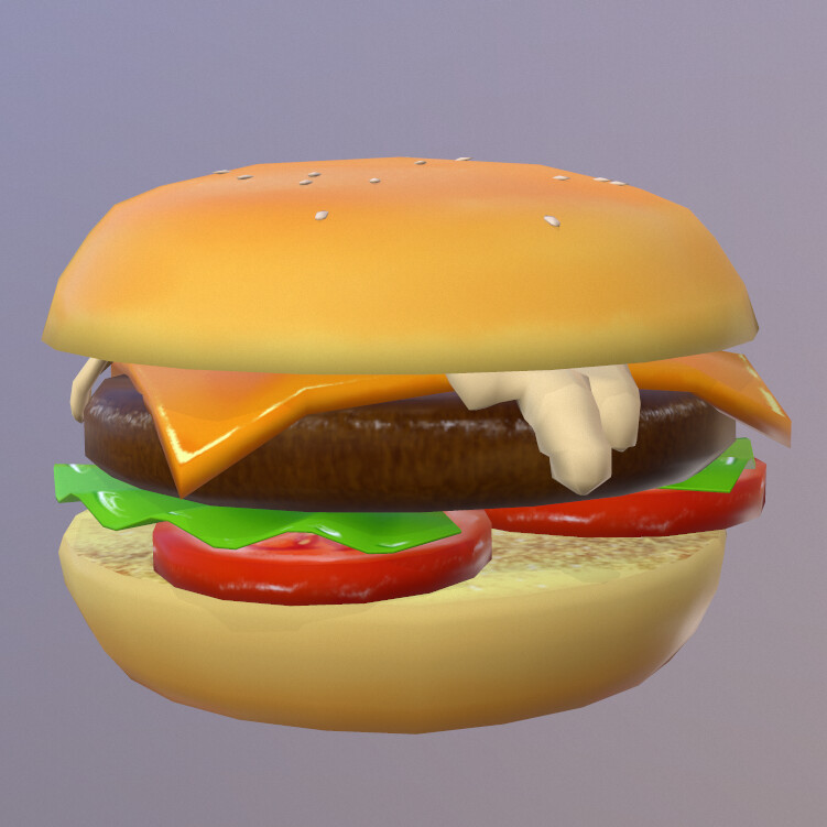 ArtStation - Stylised Hamburger