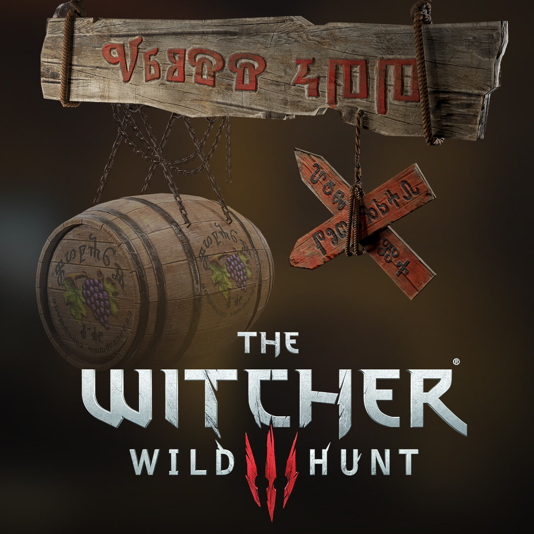ArtStation - Witcher 3 - Various signs