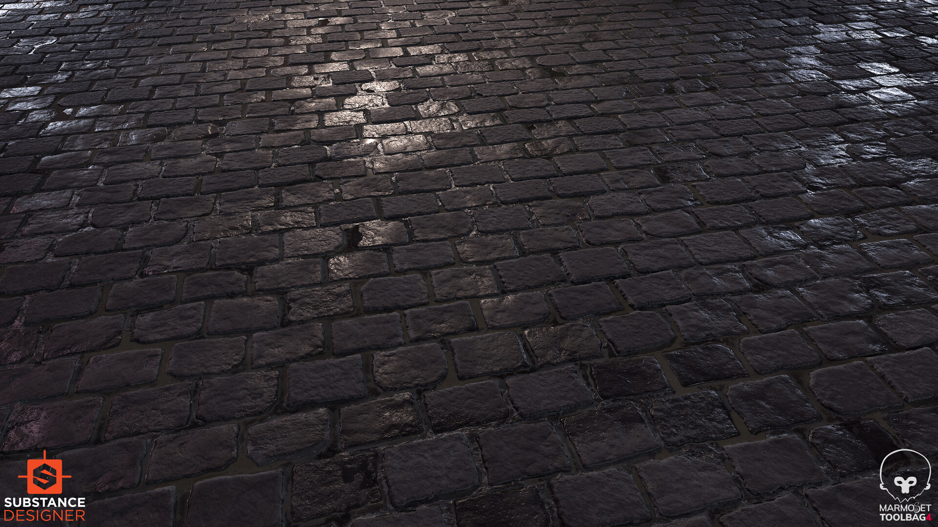 ArtStation - Cobblestone Street - Material Study