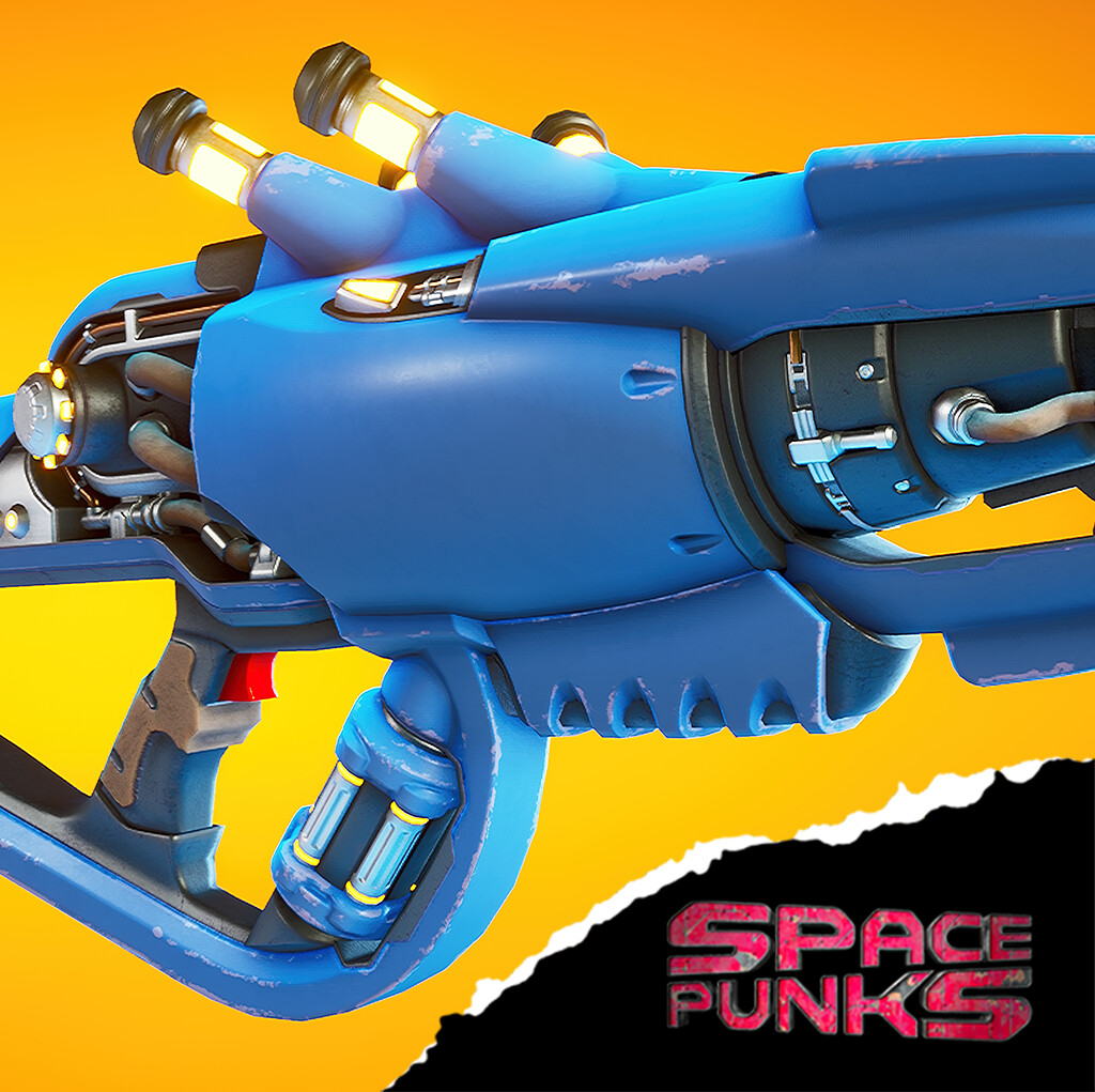 ArtStation - Space Punks: Tesla Gun