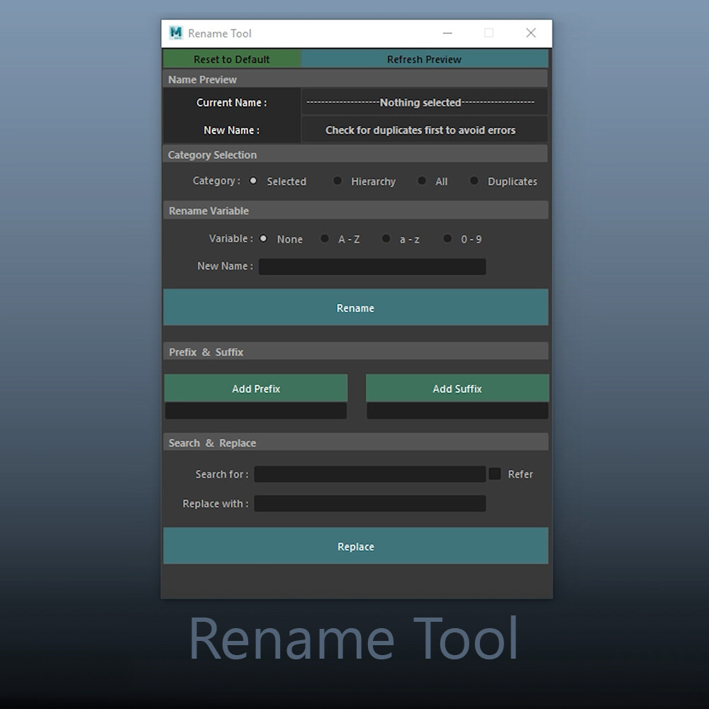 ArtStation - Rename Tool