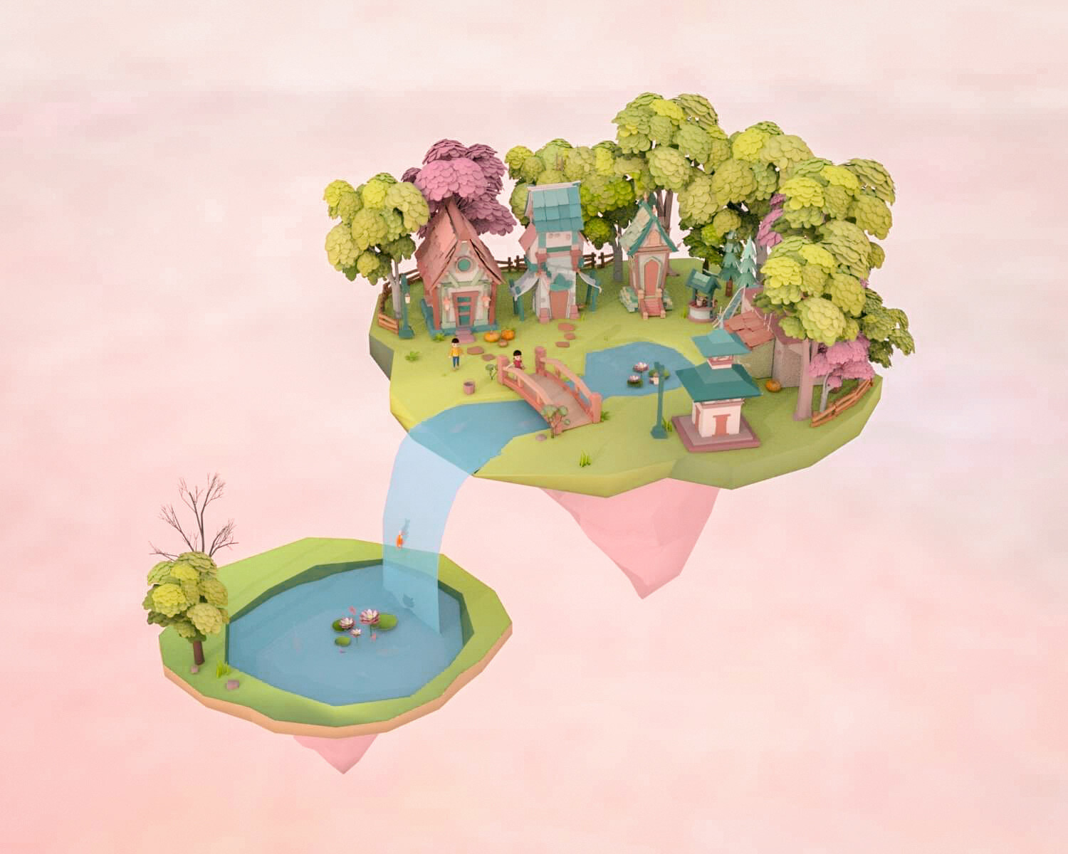 ArtStation - SIMPLE ISLAND (Low poly)