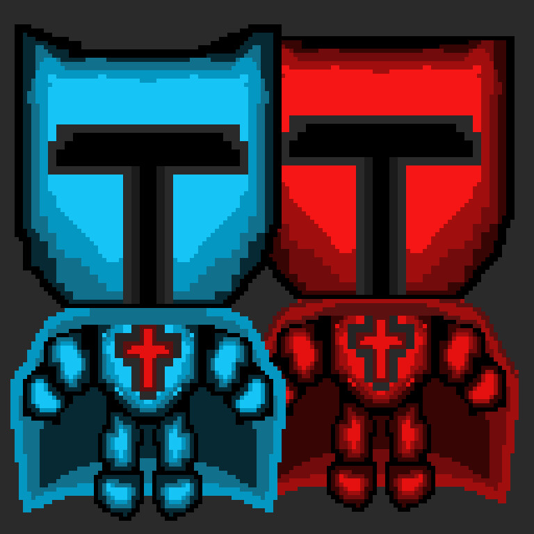 ArtStation - Blue and Red knights