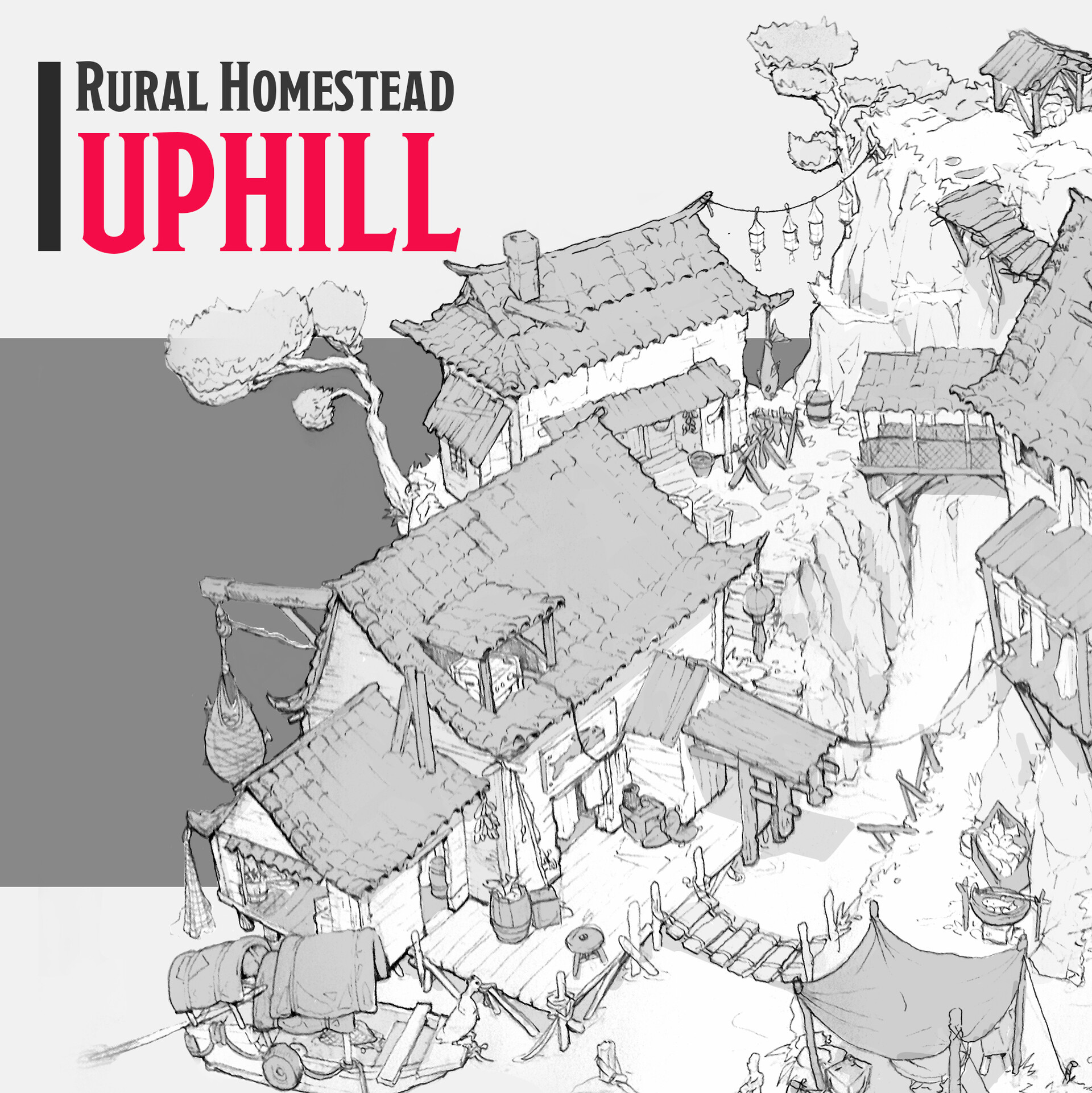 ArtStation - Rural Homestead - Concept/Design
