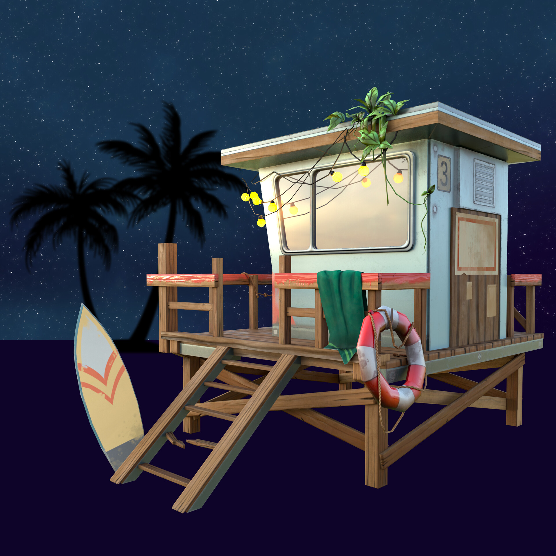 ArtStation - Beach Booth
