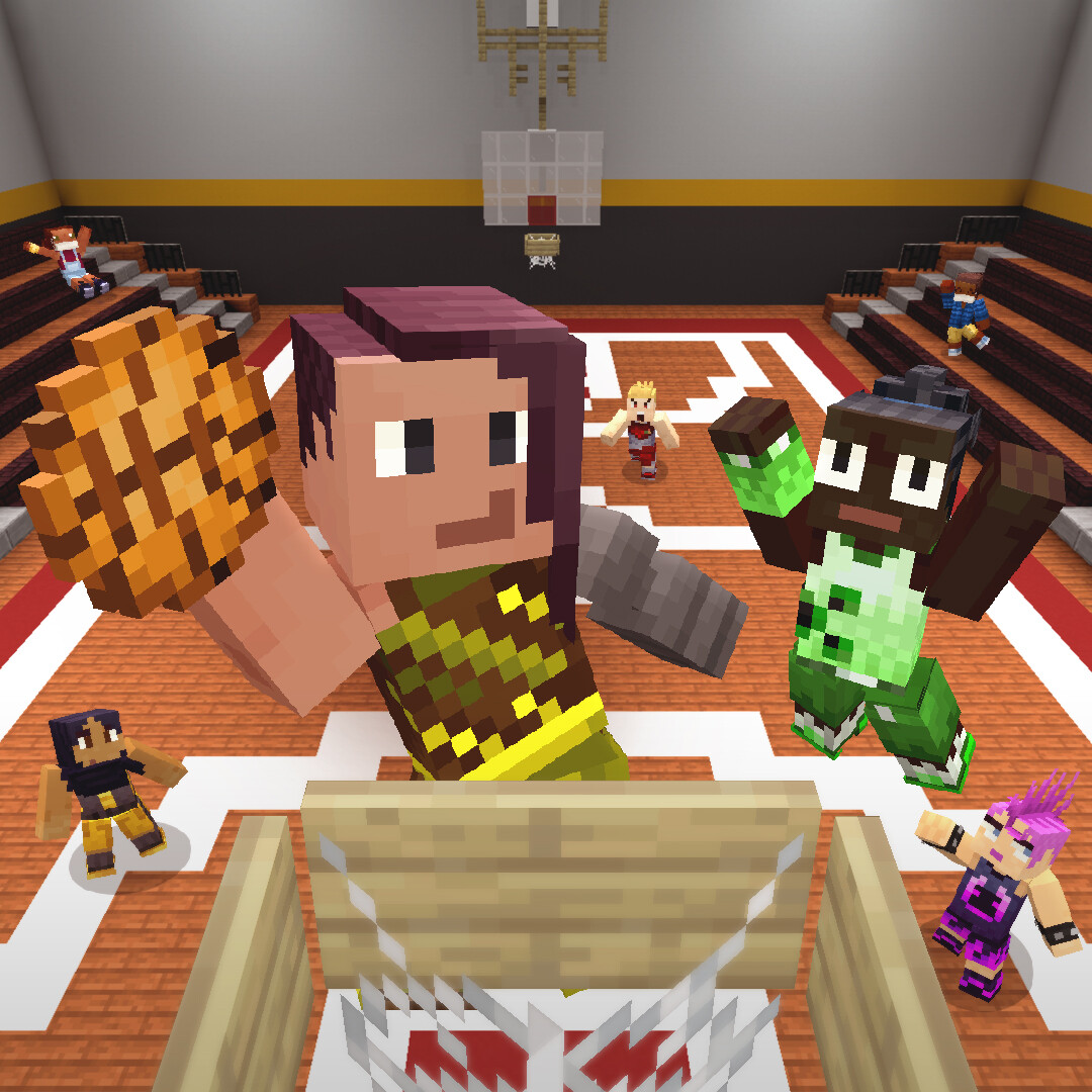 ArtStation - Minecraft - Basketball