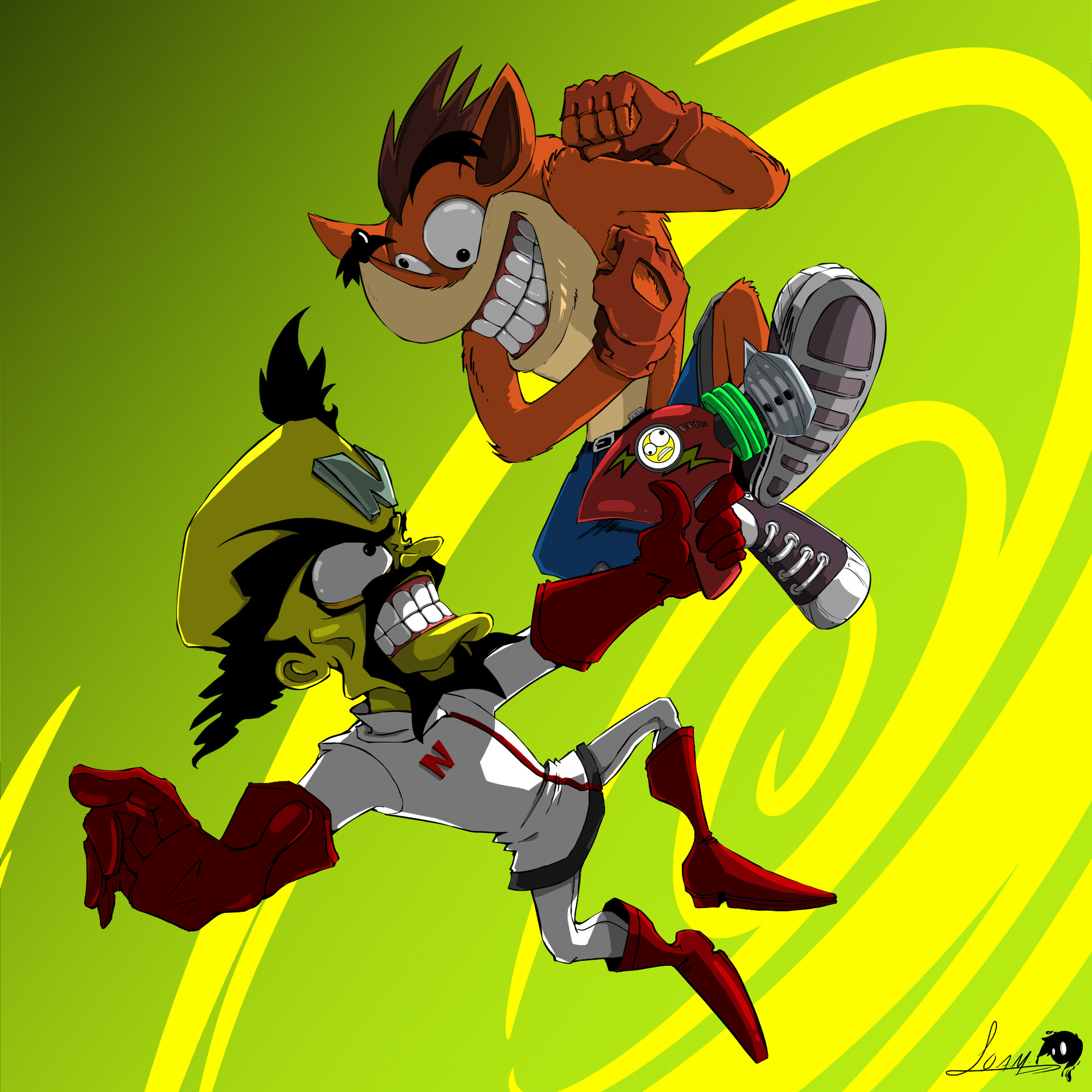 ArtStation - fanart sobre el juego Crash Twinsanity