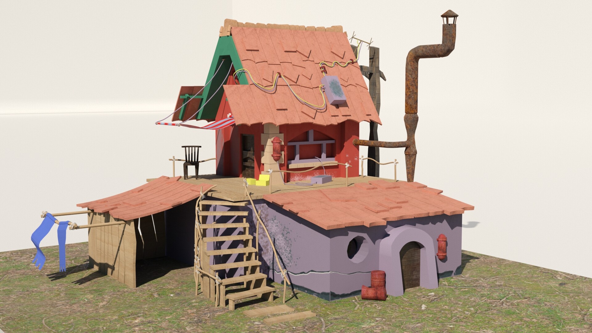 ArtStation - Toon House 3D