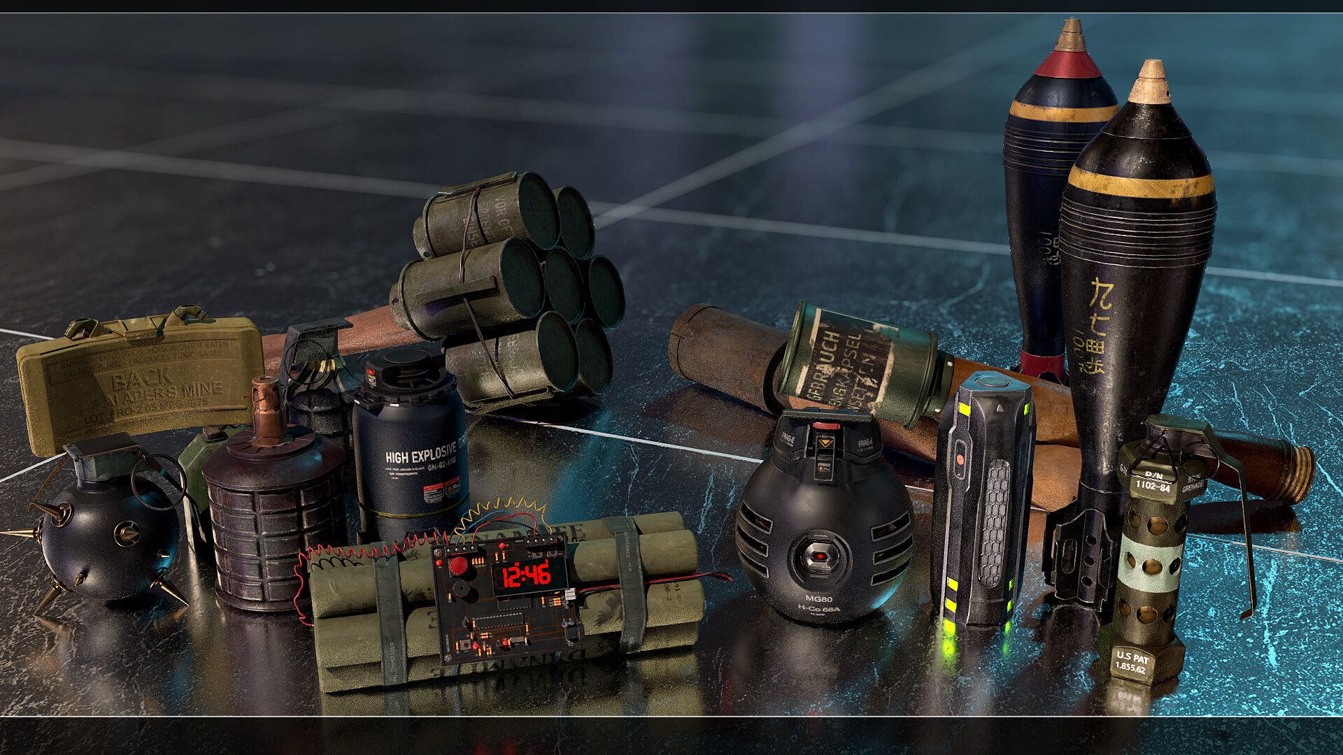 ArtStation - Explosive Pack-Vol 1 - GameAssets