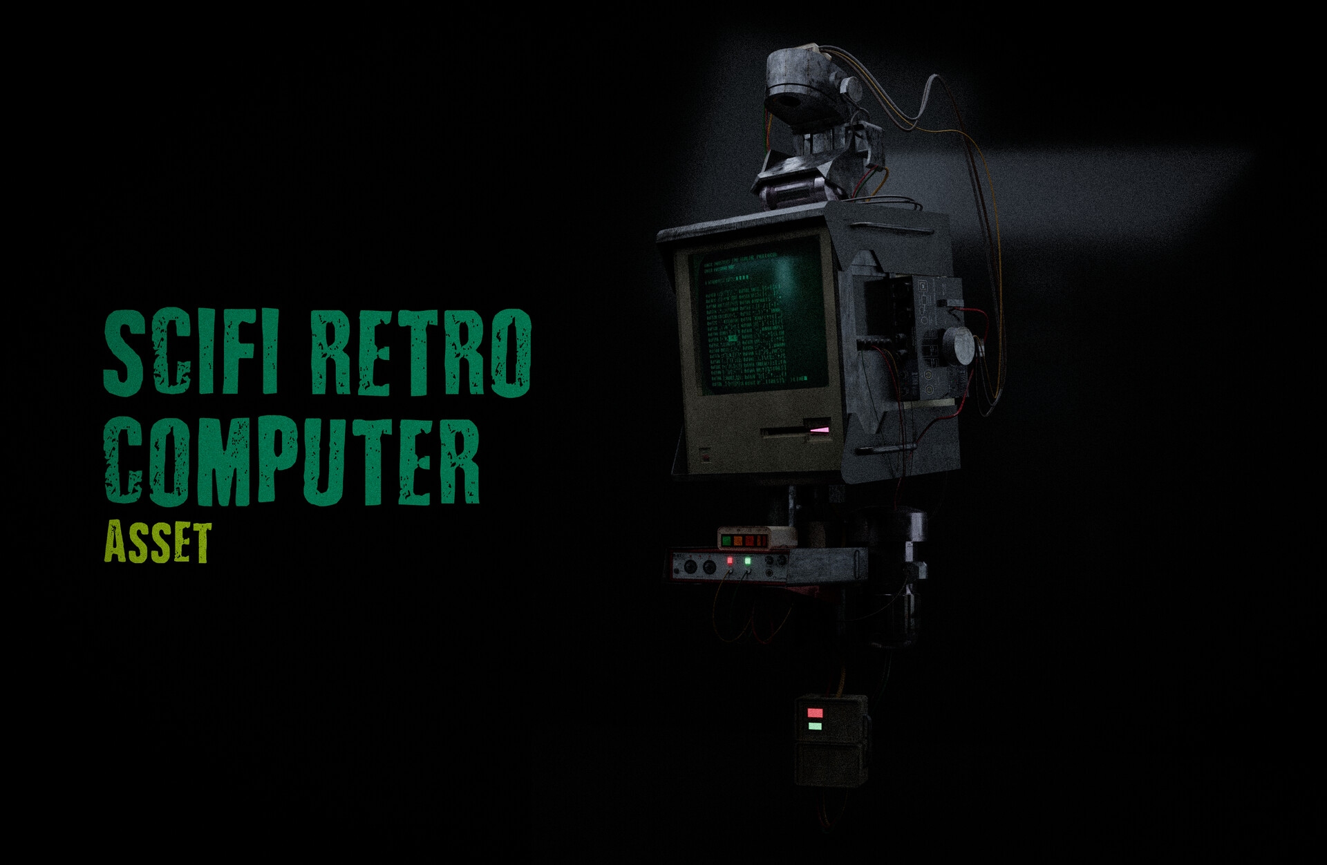 ArtStation - Scifi Retro- Computer Prop/Asset