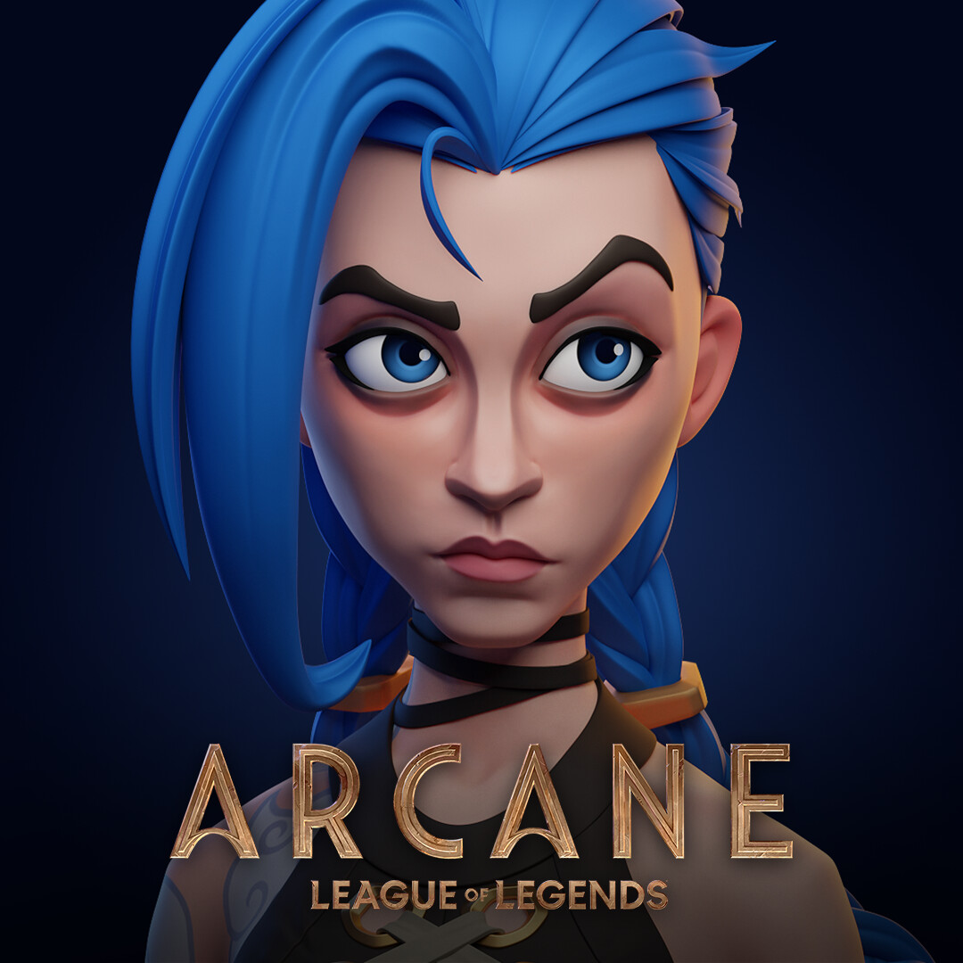 ArtStation - Powder/Jinx (Arcane) - Stylized sculpt