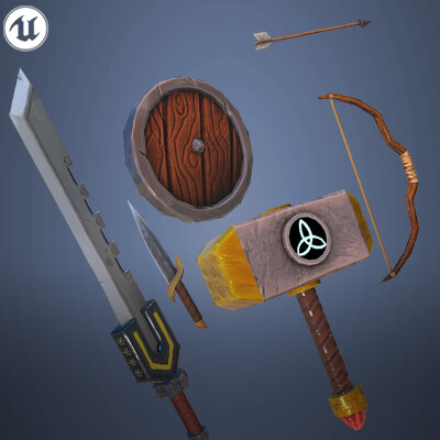 ArtStation - Basic Stylized Weapons