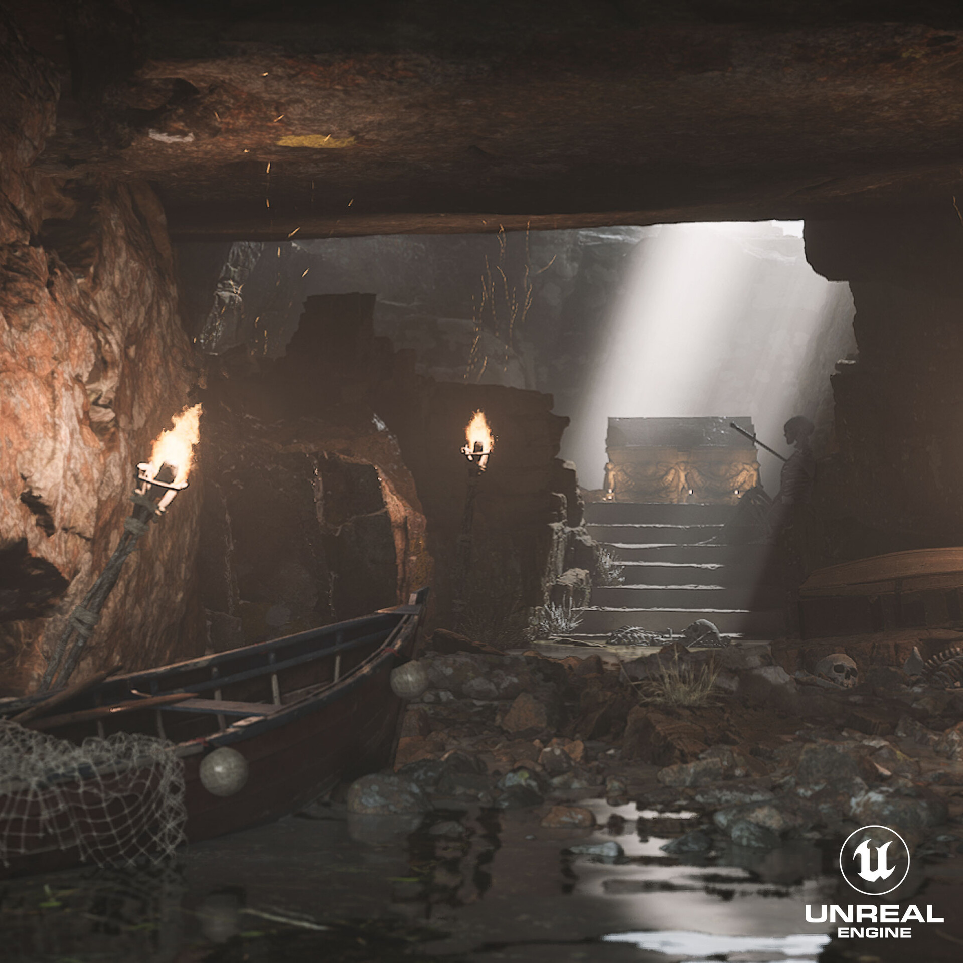 ArtStation - Cinematic Dark Cave Unreal Engine 5 Lumen and Nanite