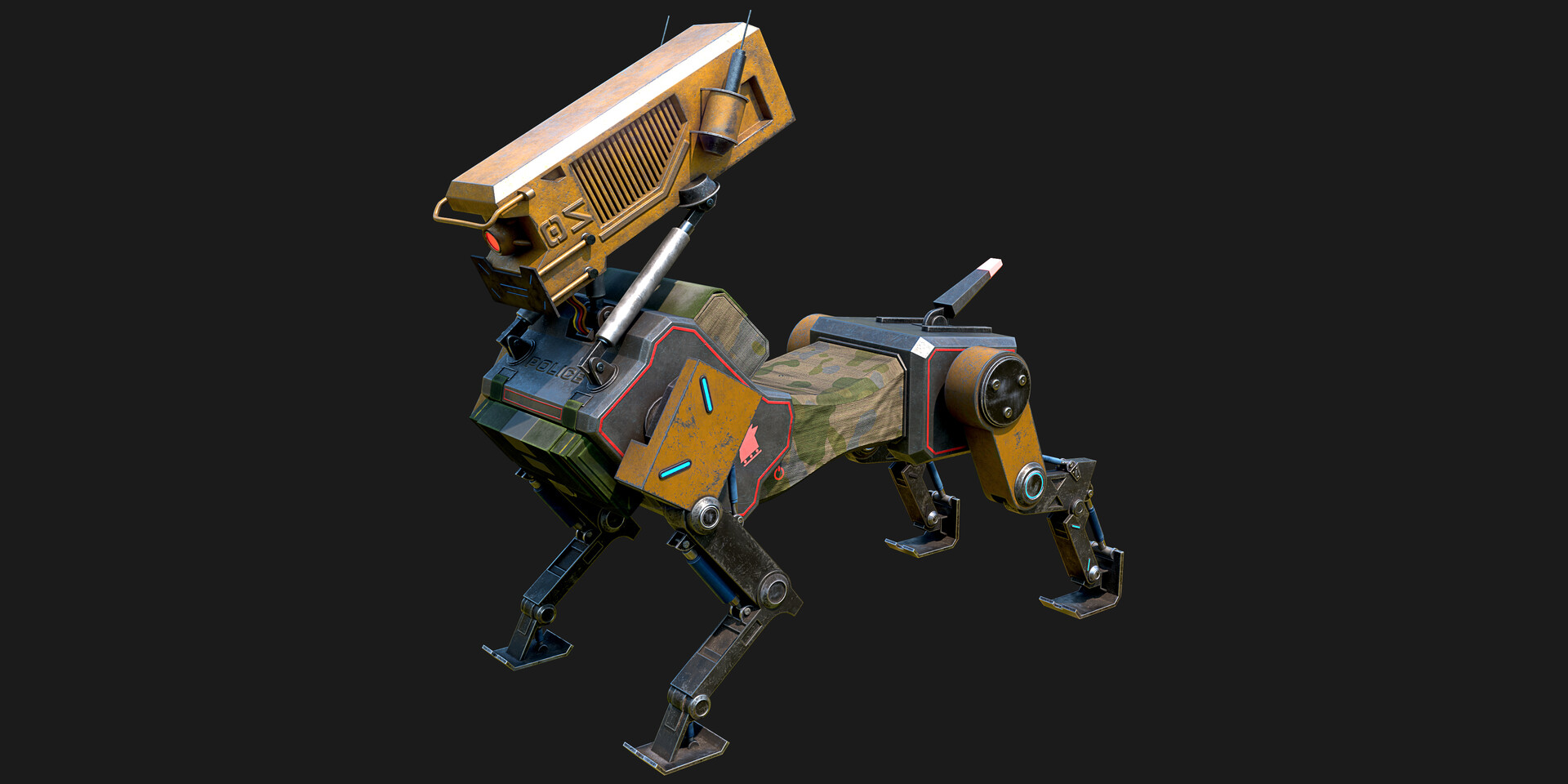 ArtStation - Robotic Police Dog!