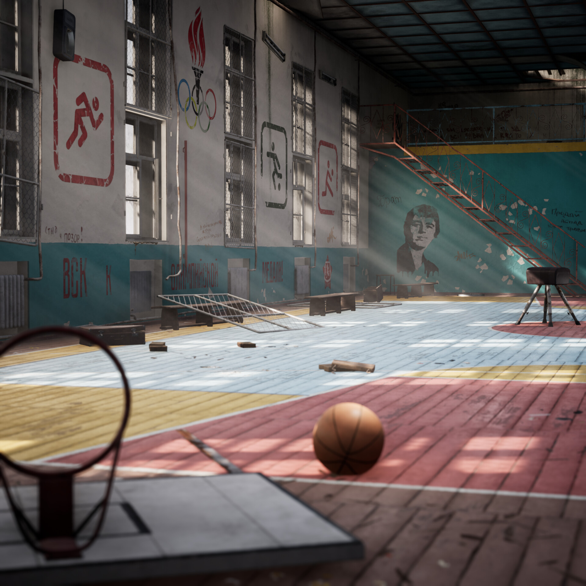ArtStation - Old Soviet Gym