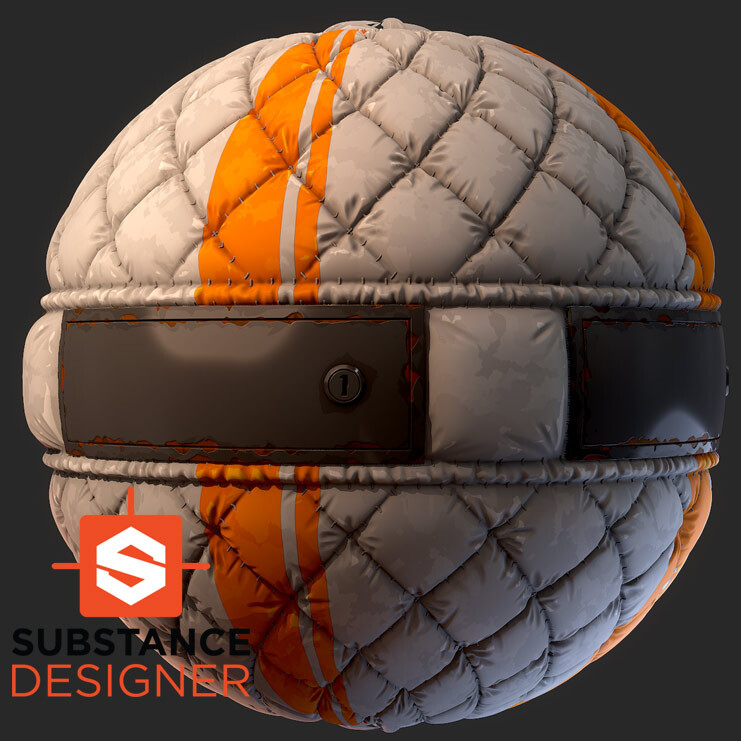 ArtStation - Stylized Sci-Fi Interior - Substance Designer