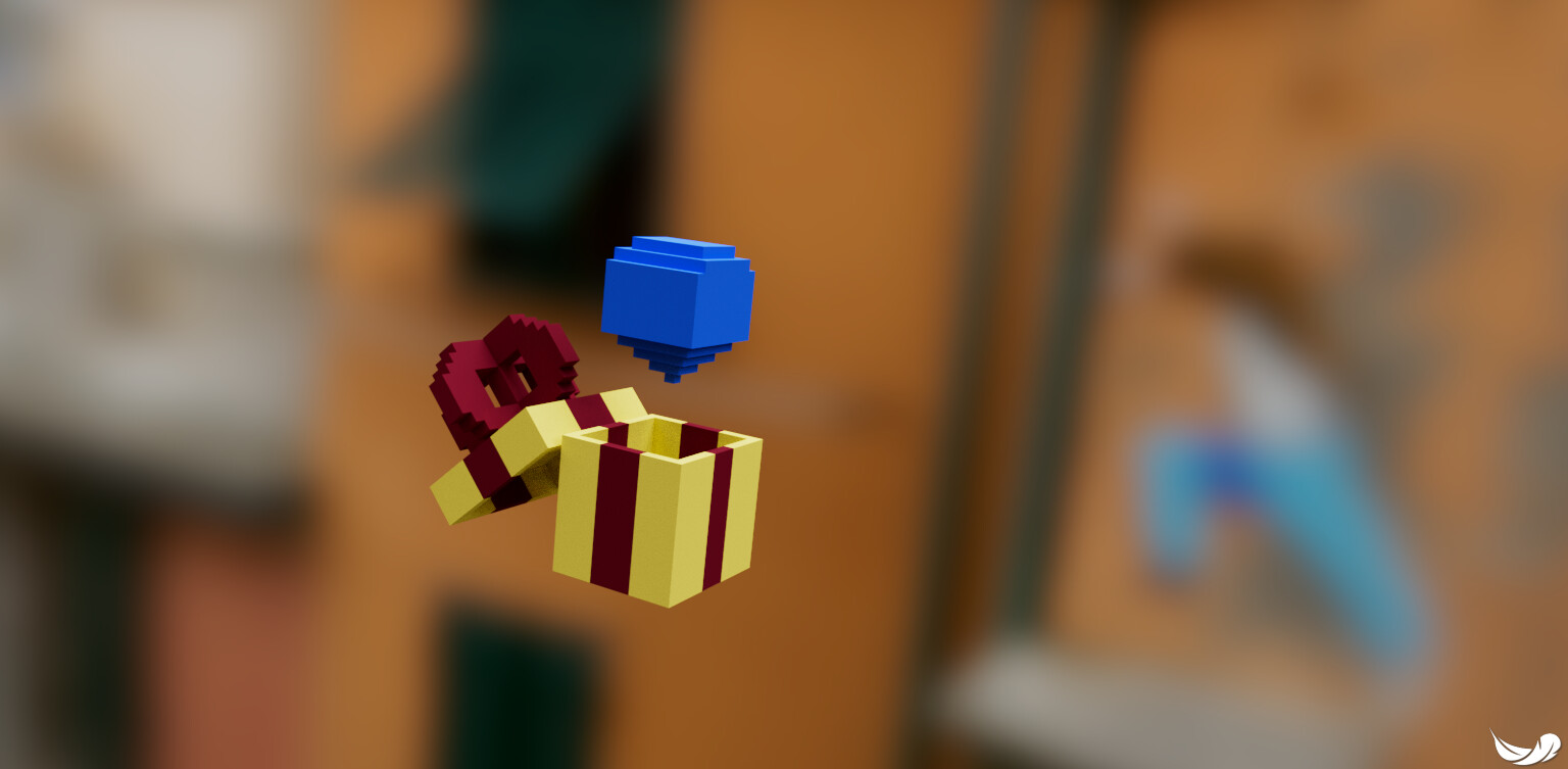 ArtStation - Voxel Art - Gift Box