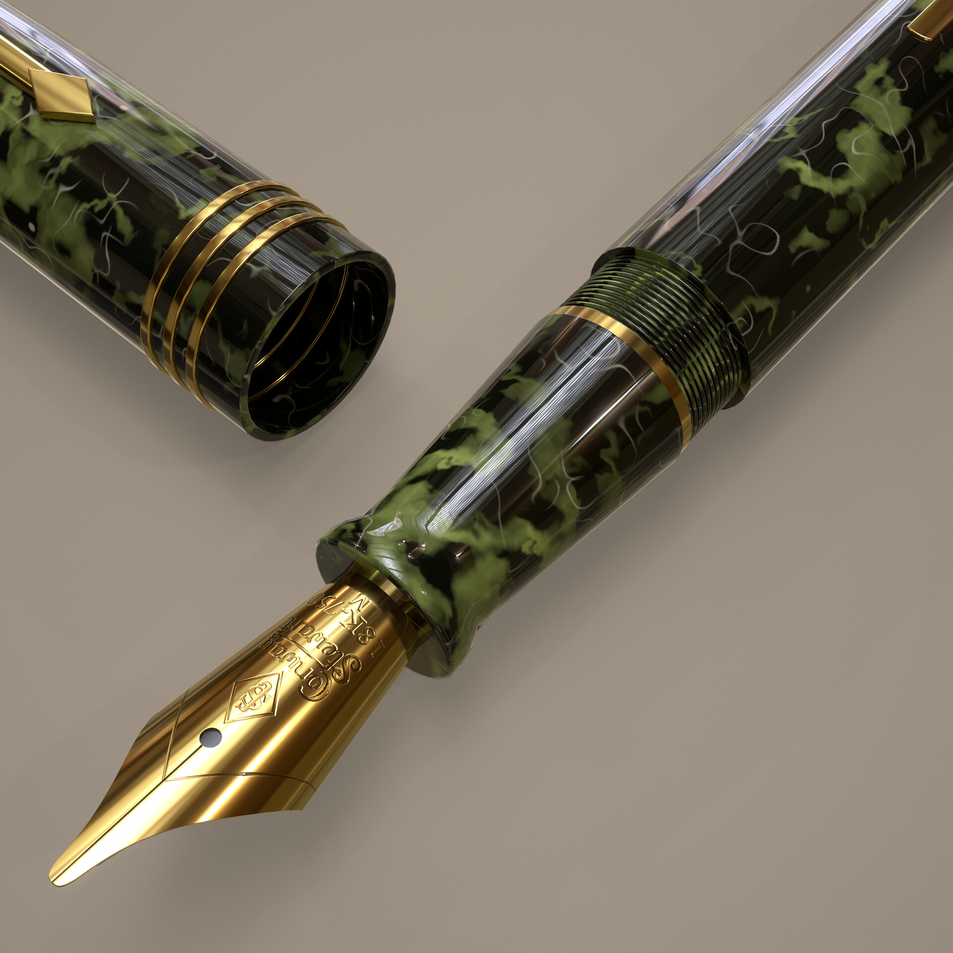 ArtStation - Fountain Pen (Product Model)