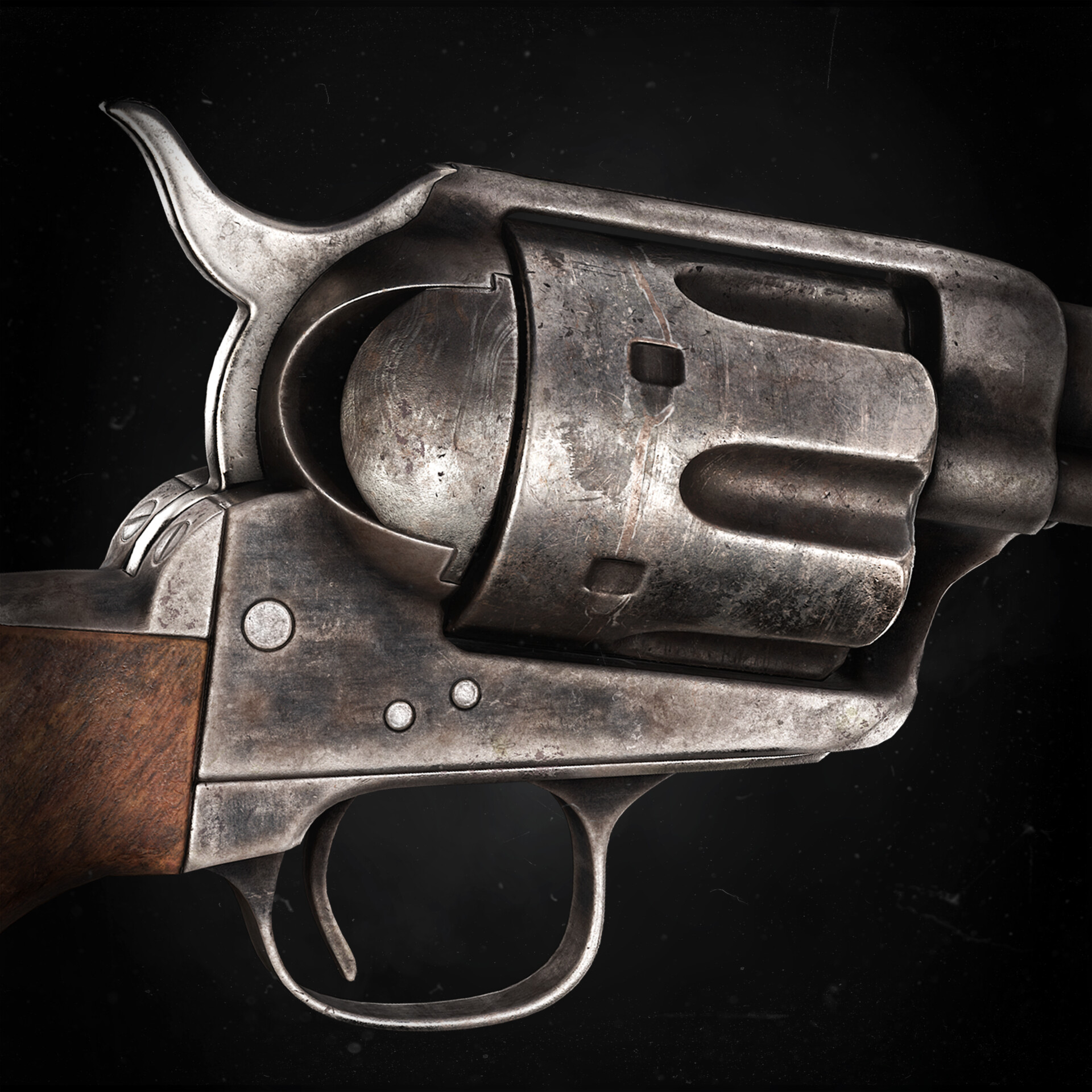 ArtStation - Colt Frontier Six Shooter 1888 - Gameready Revolver