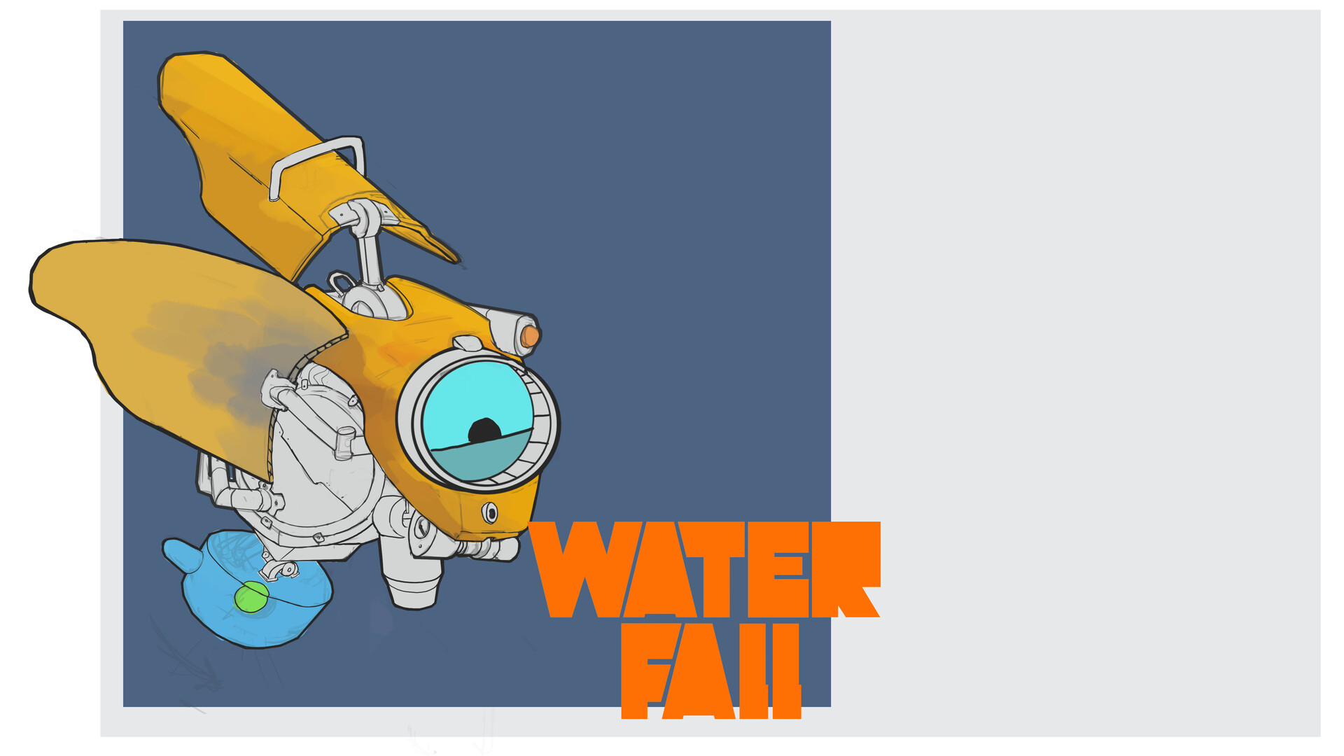 ArtStation - Drone|Water fall game