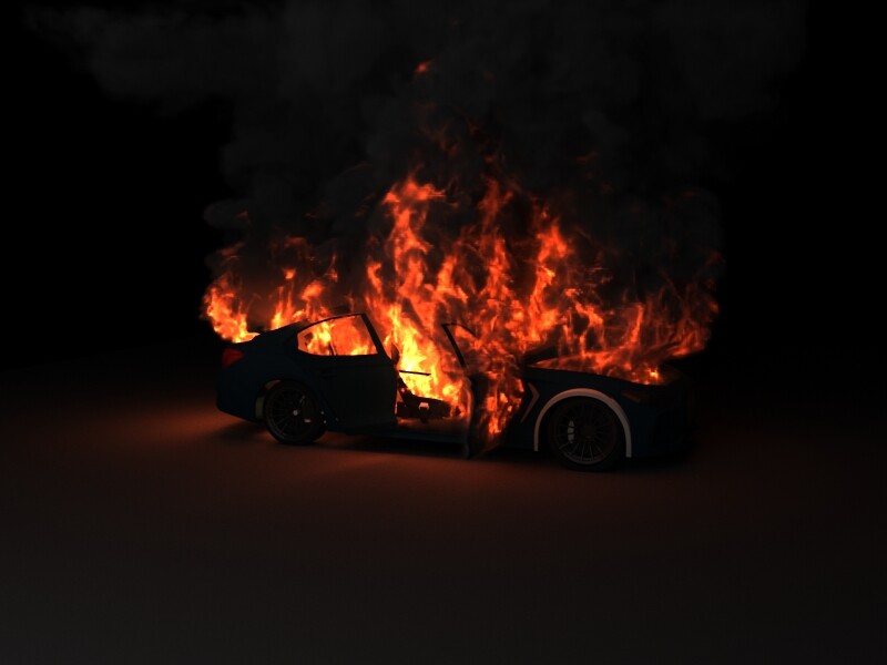 ArtStation - Car explosion