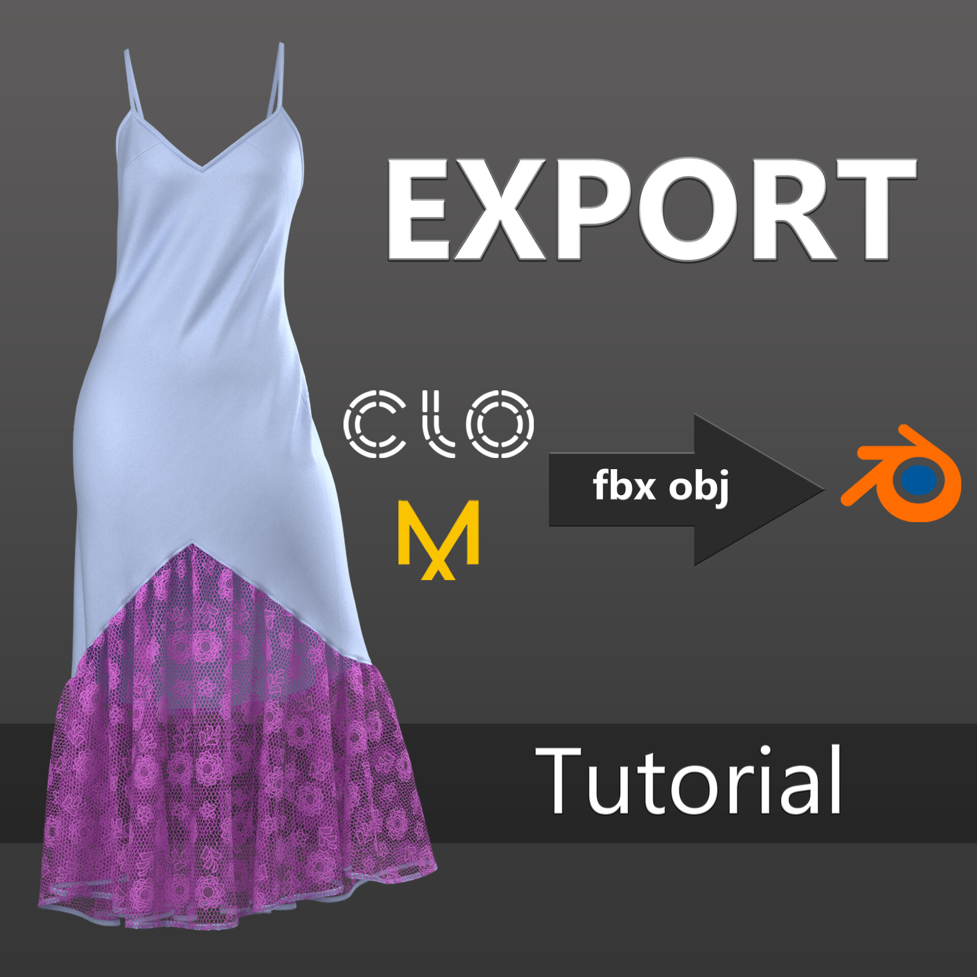ArtStation - Export with UV map from Clo3D\MD to Blender
