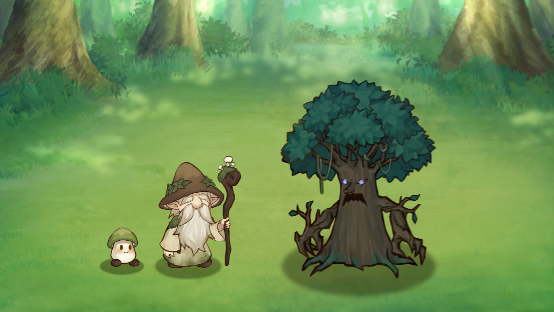 ArtStation - [Spine 2D] mushroom grandfather vs Treant