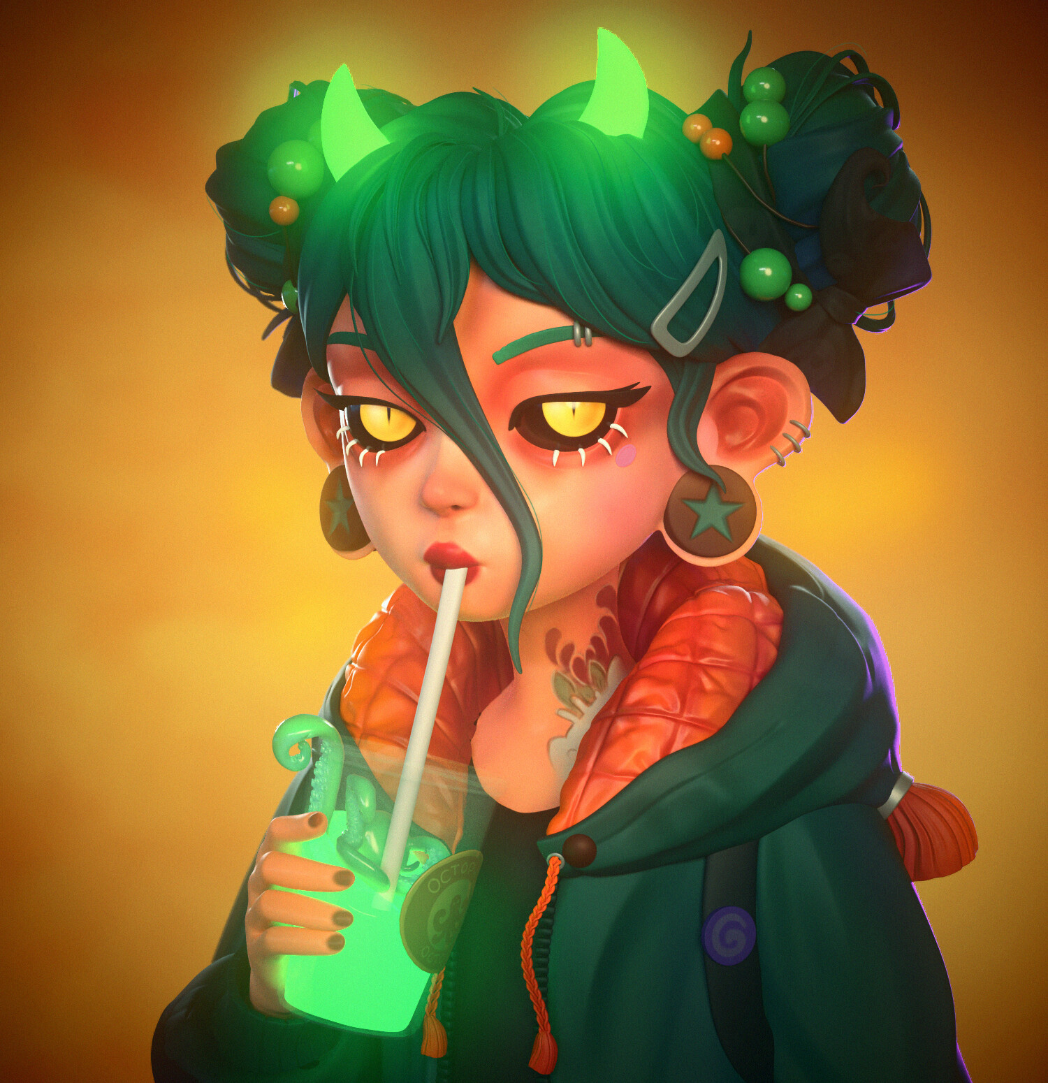 ArtStation - Octopus soda