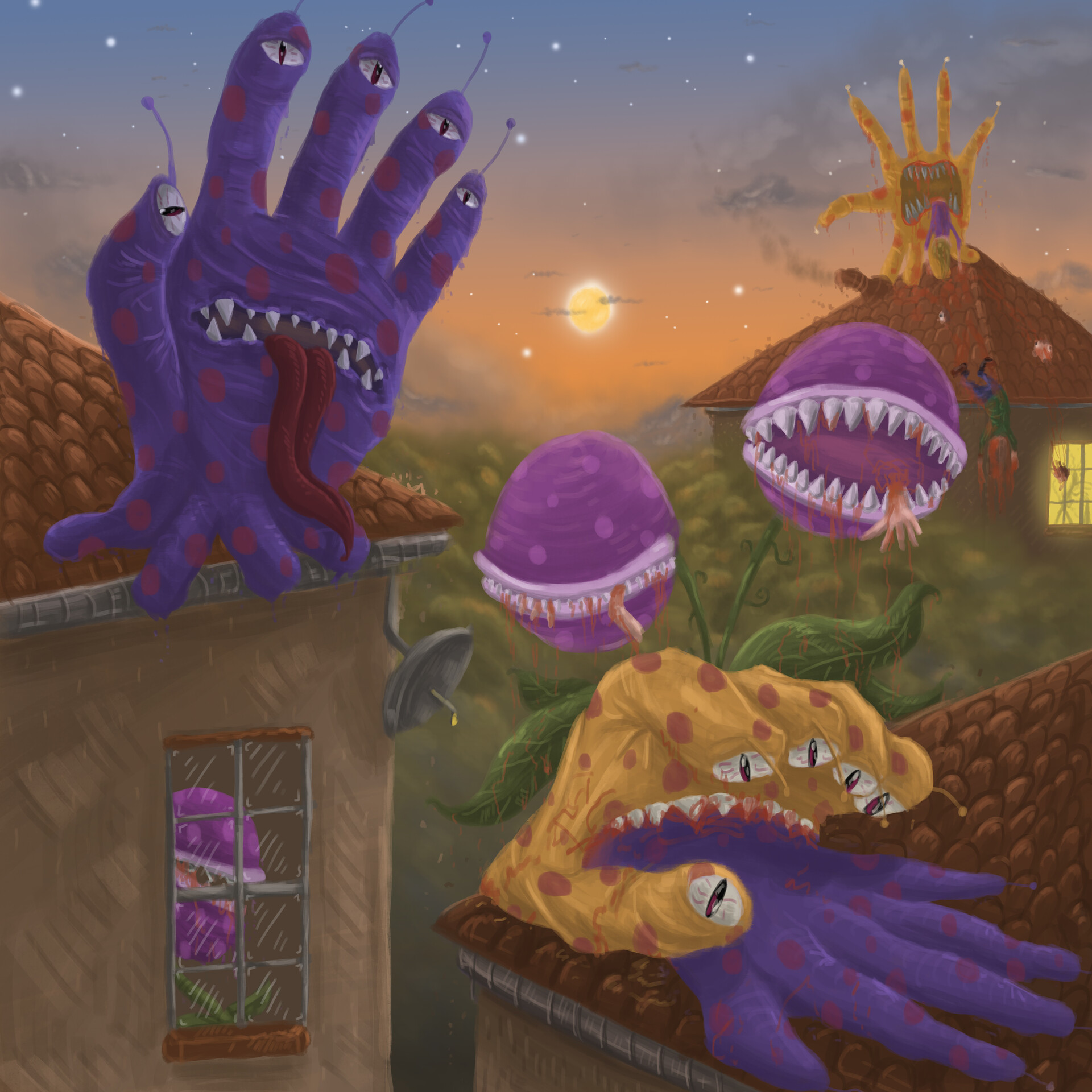 ArtStation - Hand Monster Drawing