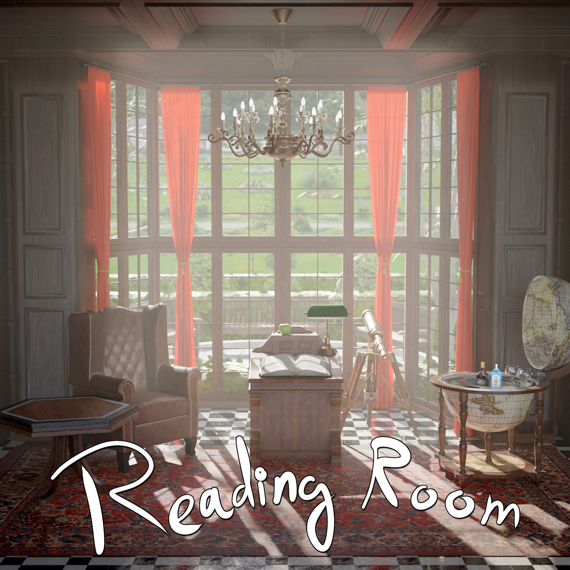 ArtStation - The Calm of the Reading Room