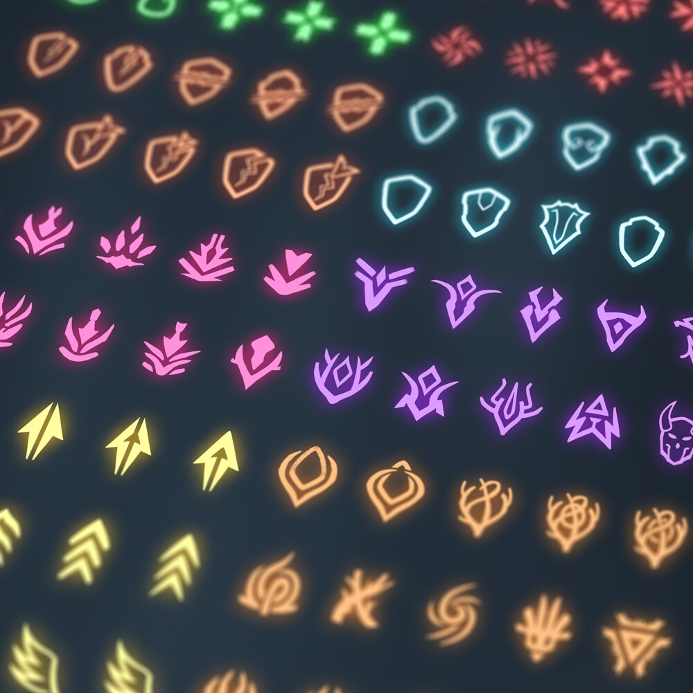 ArtStation - Skill & Power Up Icons