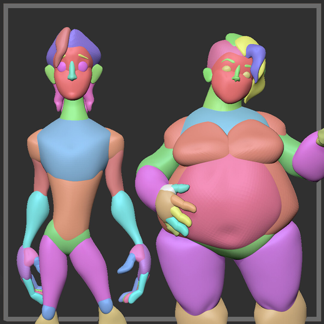 ArtStation - ZBrush Blockout Practice
