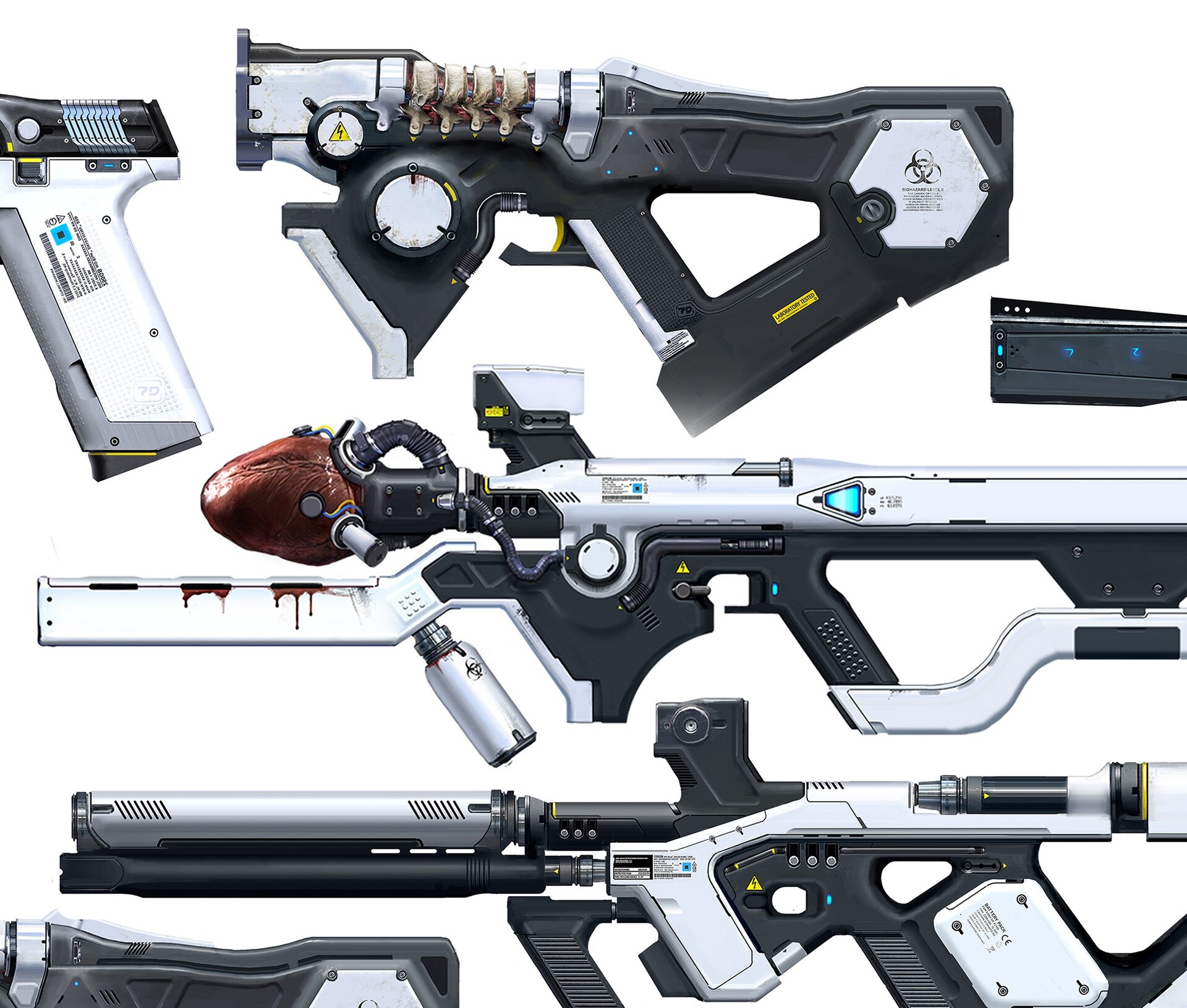 ArtStation - B&W weapons assemble