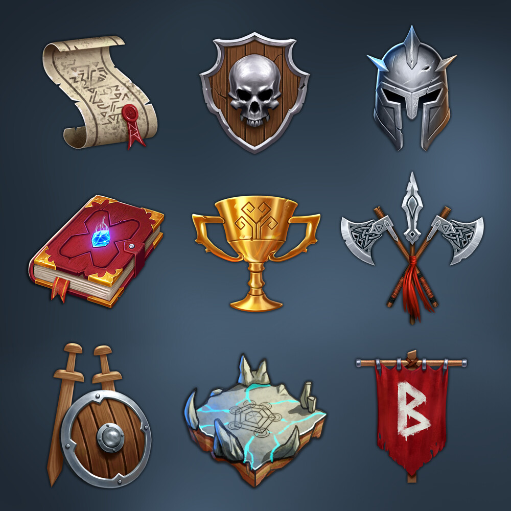 ArtStation - Hand Drawn Icons