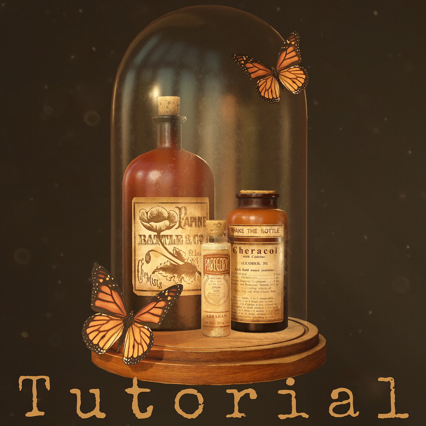 ArtStation - Victorian Bottles | Texturing and Rendering Tutorial