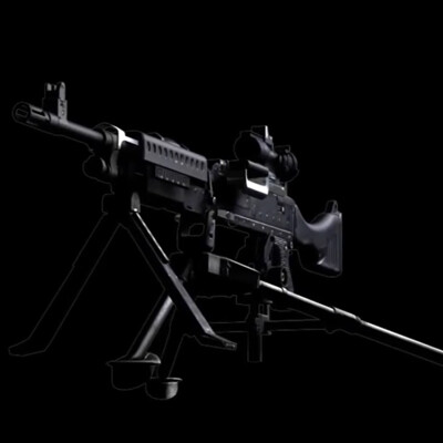 ArtStation - USMC M240B Animated Splash Screen