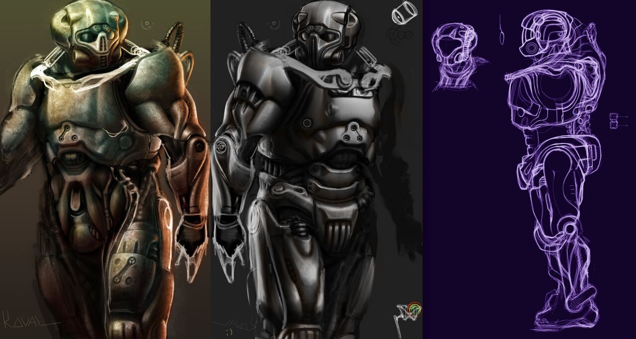Artstation Power Armor Motorized Armor Bad Dancer Concept Art