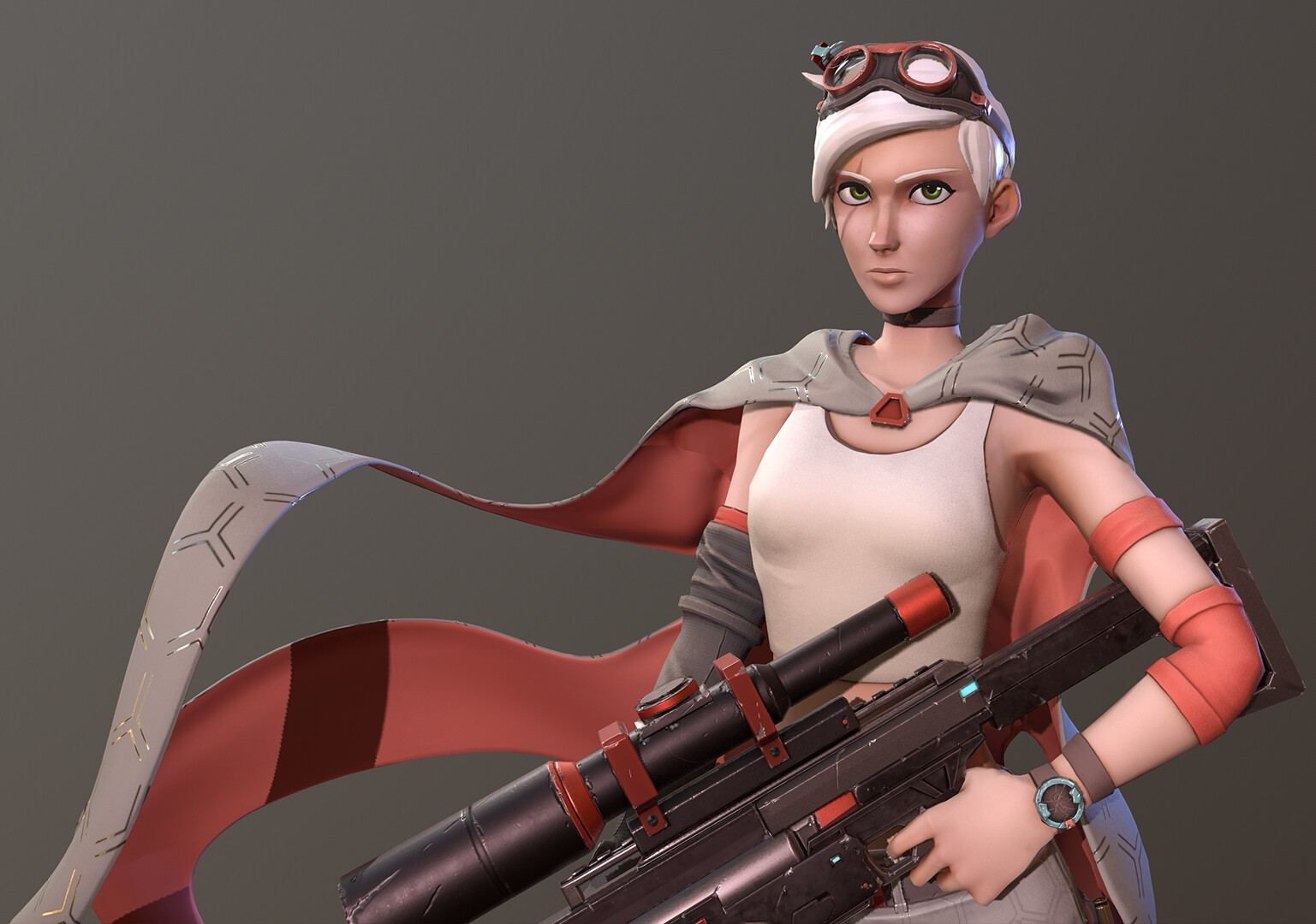 ArtStation - Sniper Character Stylized - Realtime