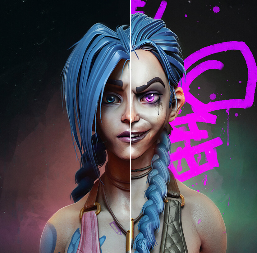 ArtStation - A Champion Emerges - 'Powder/Jinx' Concept