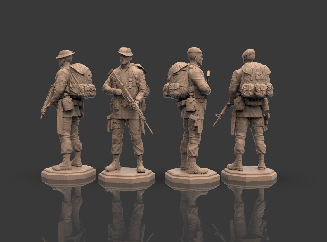 ArtStation - BRAZILIAN ARMY - JUNGLE SOLDIER