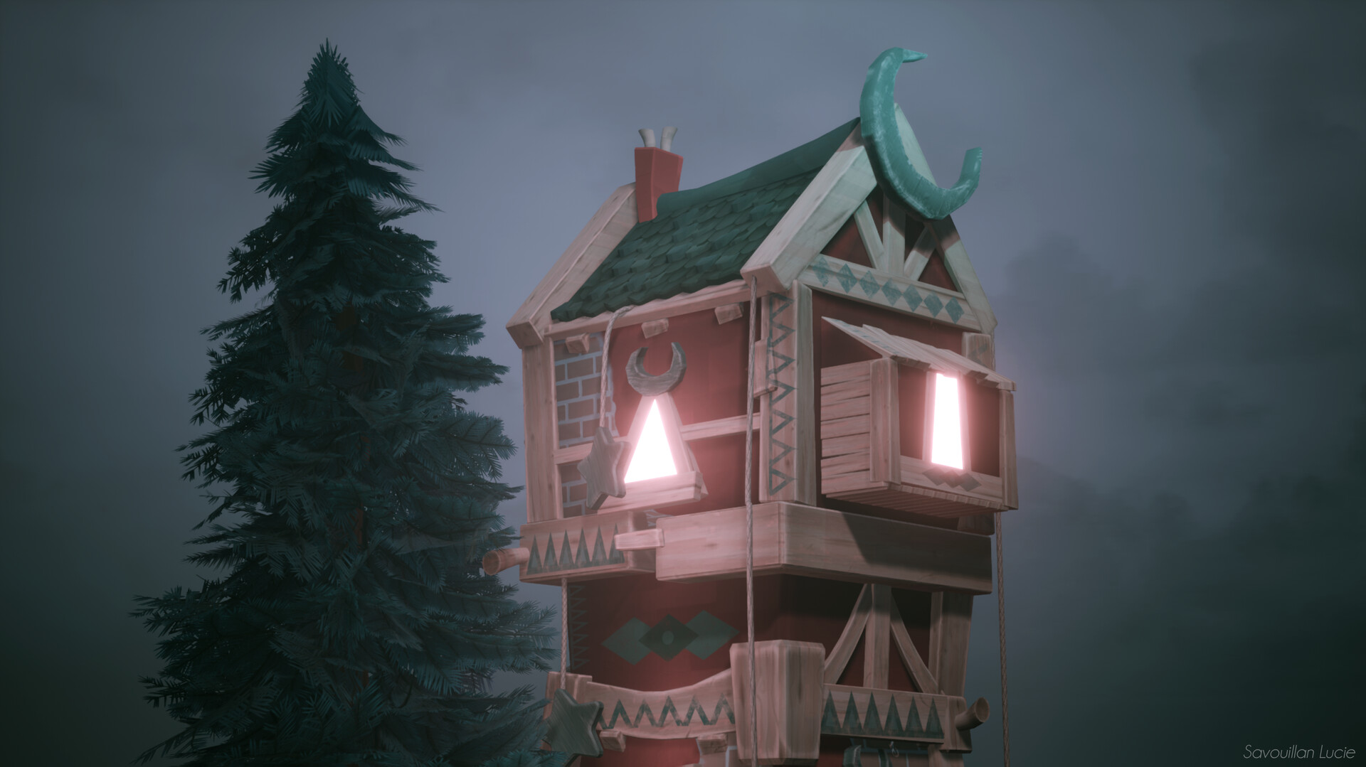 ArtStation - Diorama Misty House