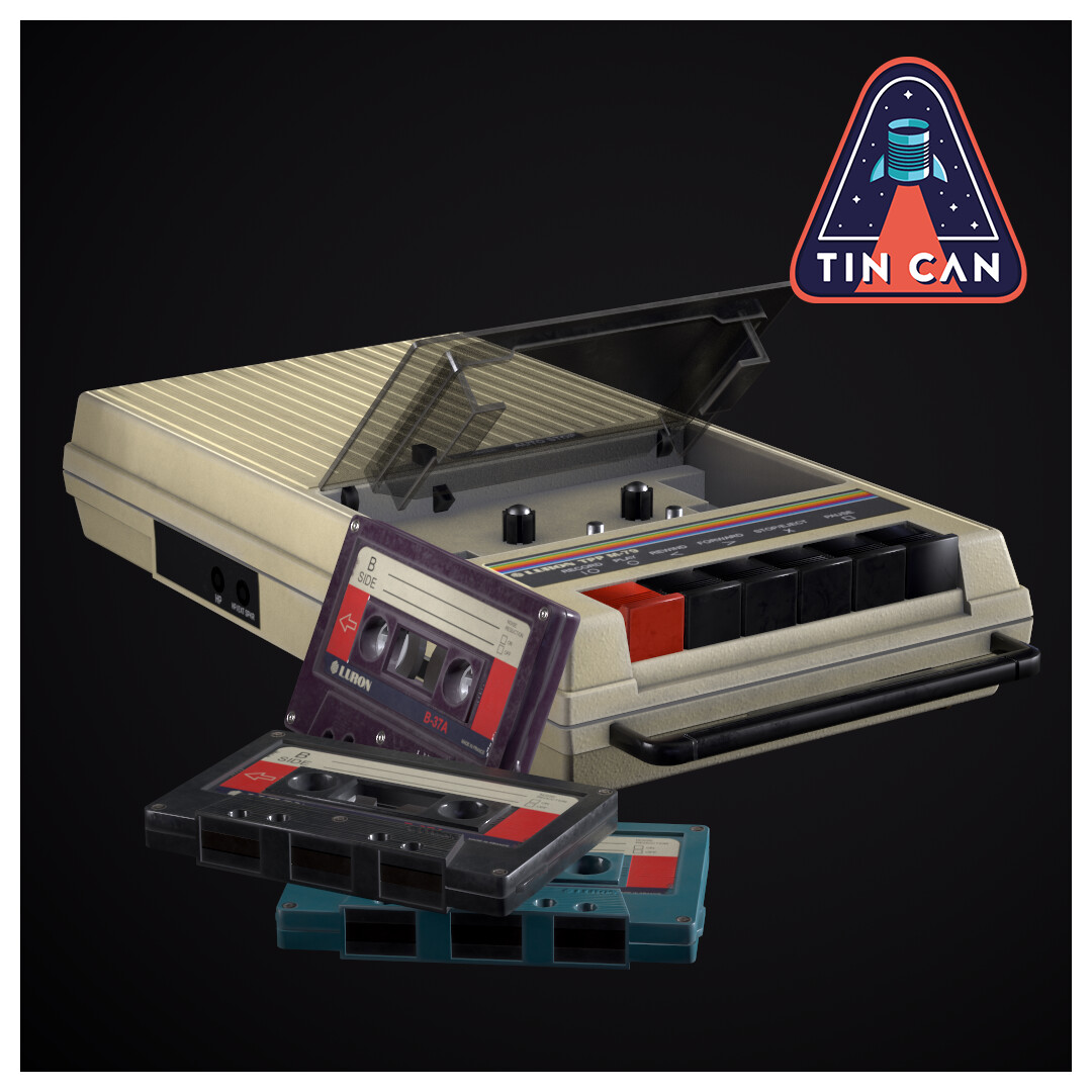 ArtStation - Retro Audio Tape Recorder