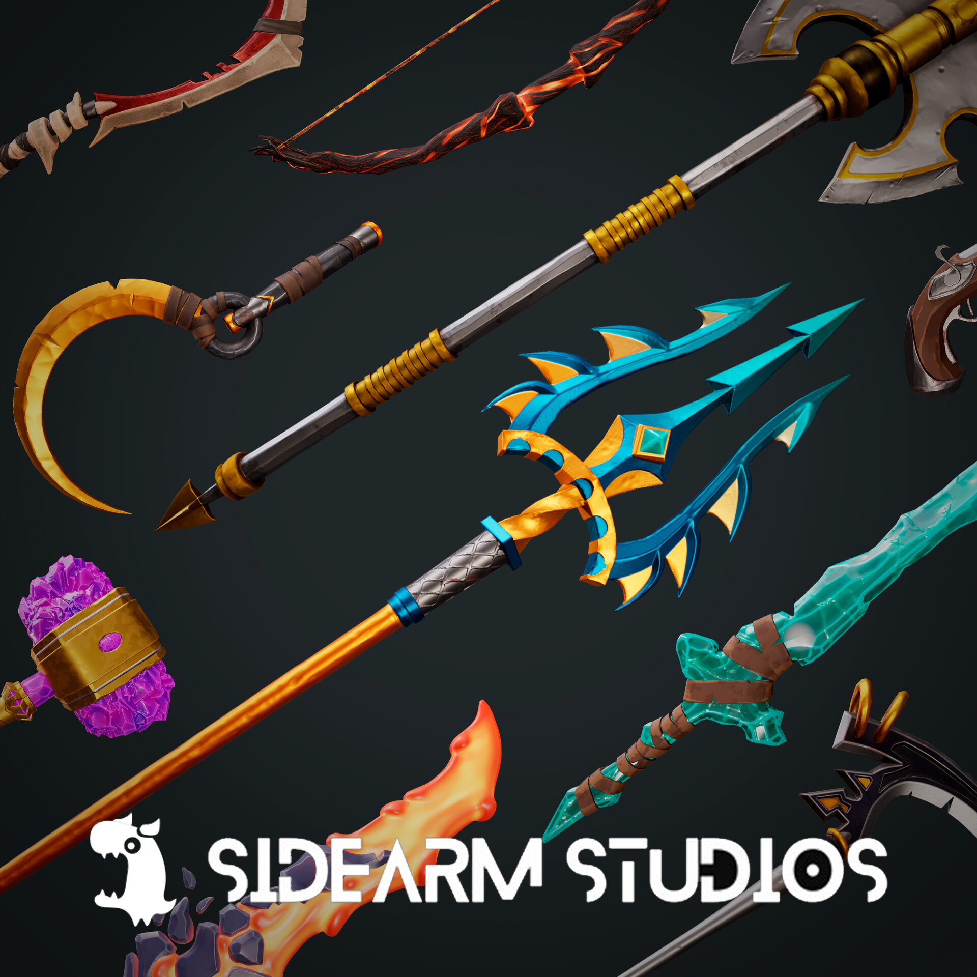 ArtStation - Stylized Weapons Pack 1 - Final
