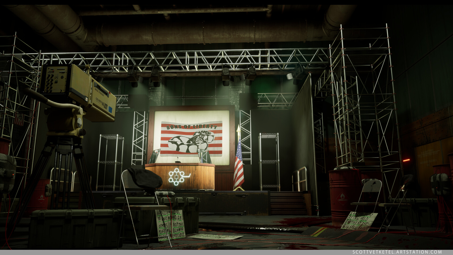 ArtStation - Metal Gear Solid 2 Hostage Room