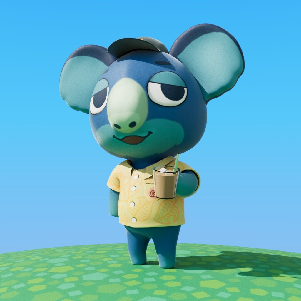 ArtStation - Animal Crossing Self-Portrait