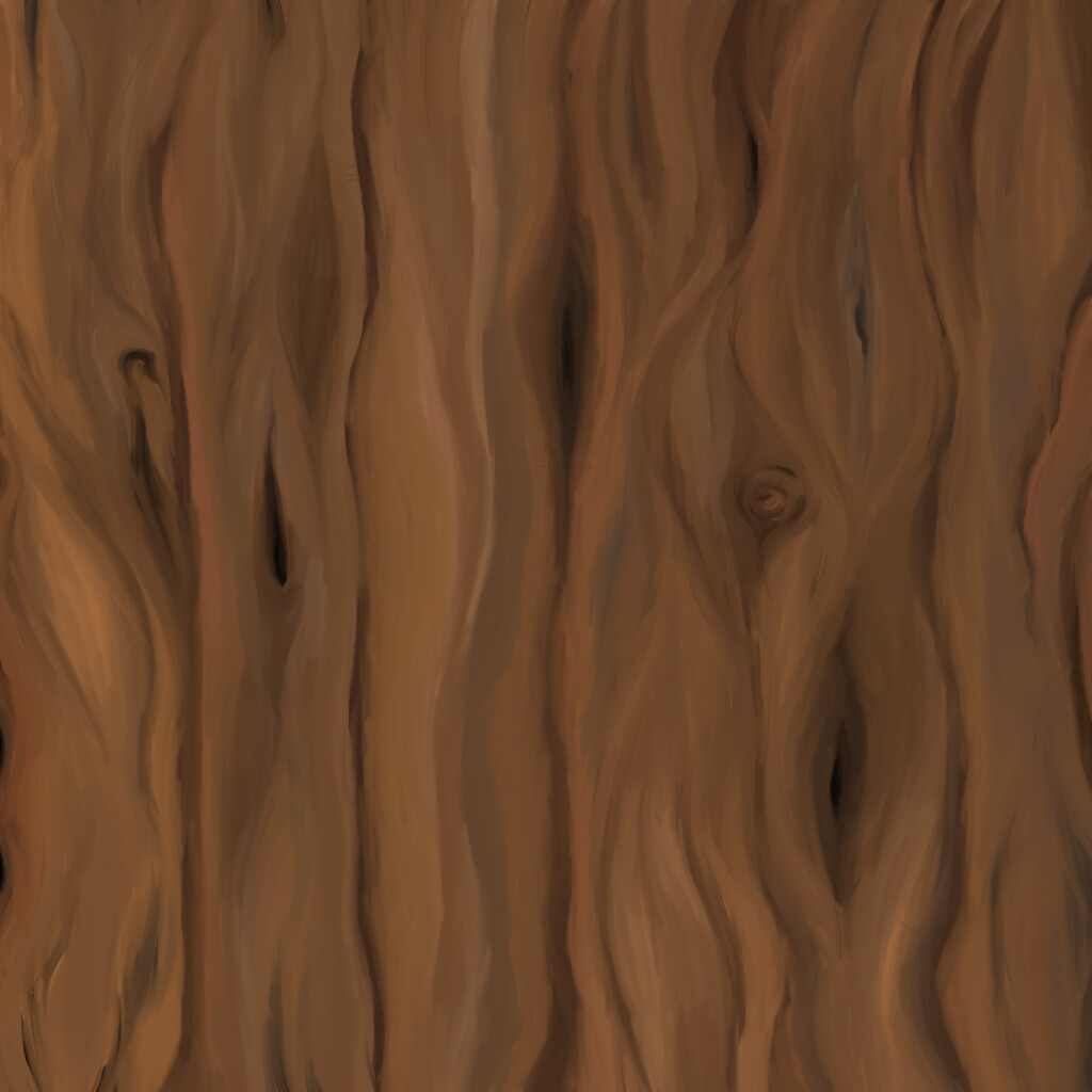 ArtStation - Hand painted texture - Practice - Wood