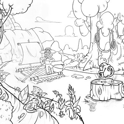 ArtStation - Jungle Layout