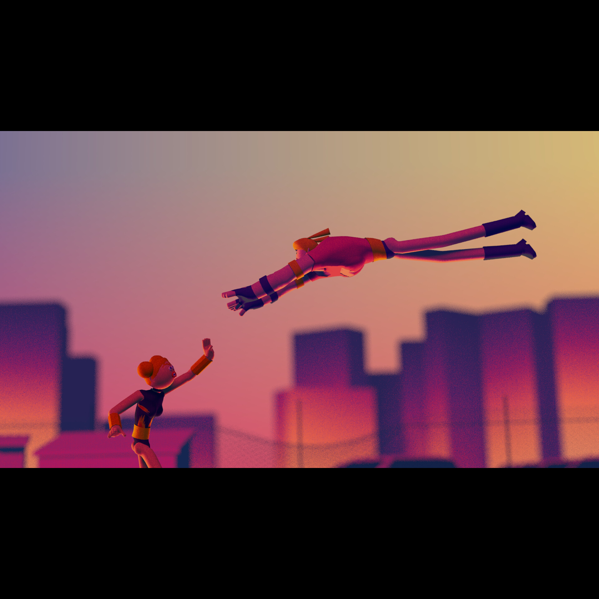 ArtStation - CATCH ME BABY - WIP Film - Outside the ring